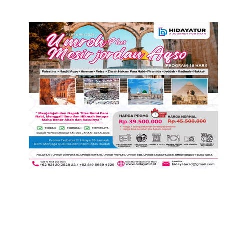 UMROH PLUS MESIR JORDAN AQSO | PDF