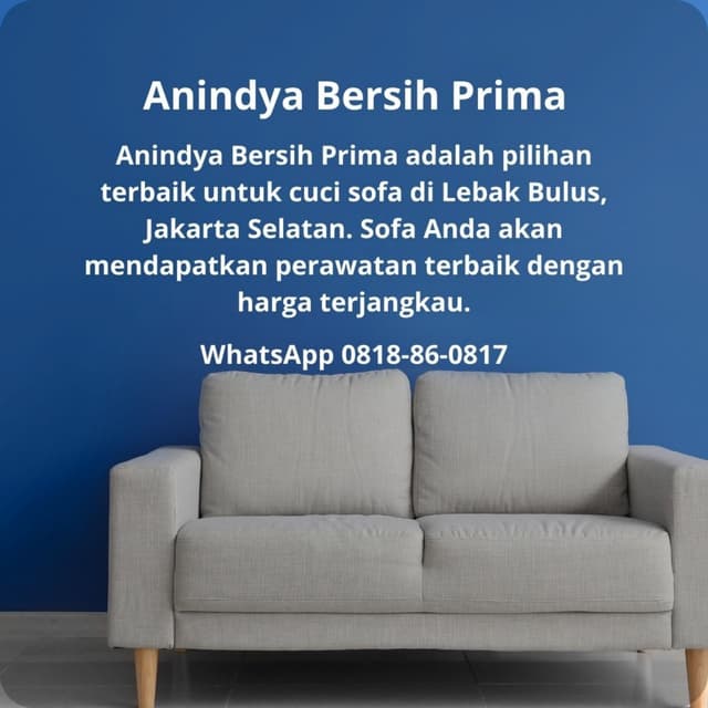 0818-86-0817 Cuci Sofa Lebak Bulus Jakarta Selatan | PDF