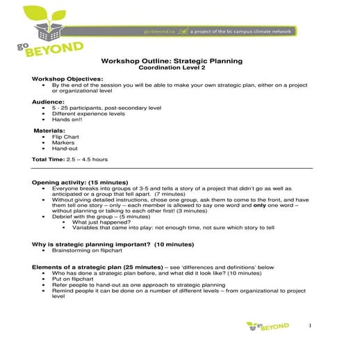 33. Strategic Planning Workshop, Cd 2 | PDF