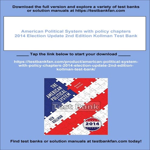 American Political System with policy chapters 2014 Election Update 2nd ...