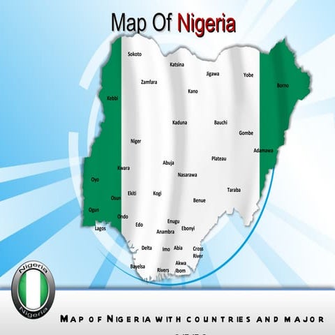 Nigeria States Powerpoint Map Templates | Nigeria Powerpoint Map ...