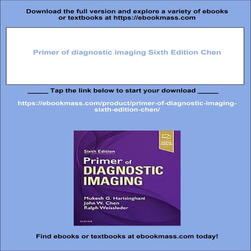 Primer of diagnostic imaging Sixth Edition Chen | PDF