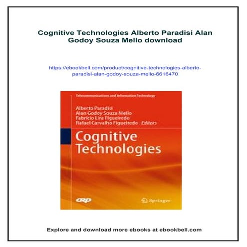Cognitive Technologies Alberto Paradisi Alan Godoy Souza Mello | PDF
