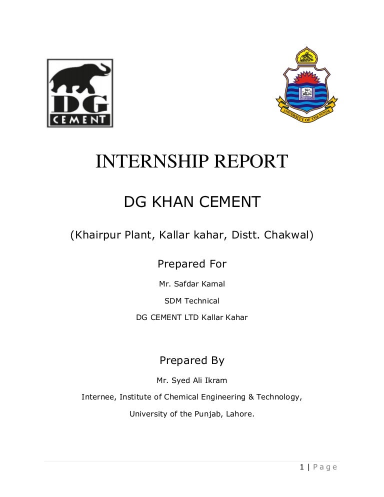 INTERNSHIP REPORT INTERNSHIP REPORT