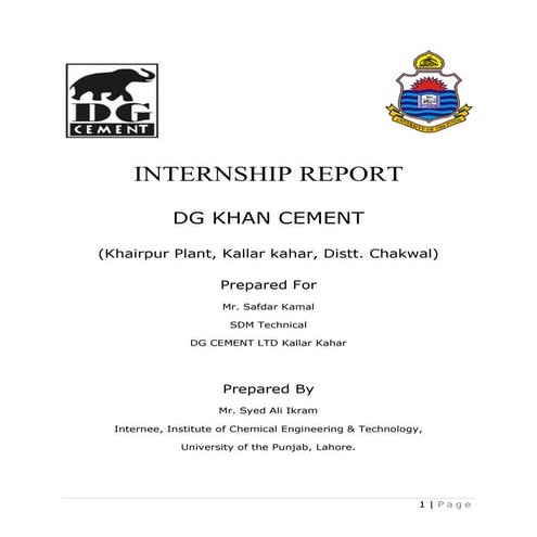 INTERNSHIP REPORT | PDF | Civil Engineering Industry | Industries