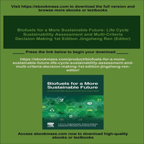 Biofuels for a More Sustainable Future: Life Cycle Sustainability ...