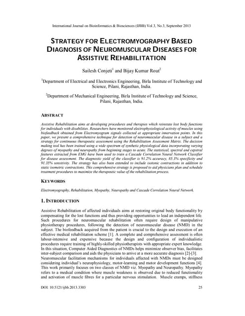Time Frequency Feature Extraction Scheme Based On Muap For