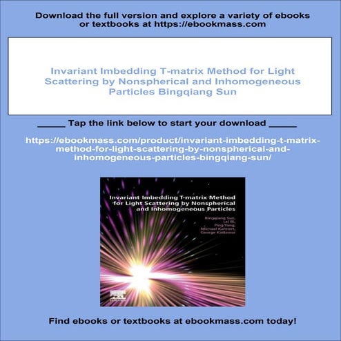 Invariant Imbedding T-matrix Method for Light Scattering by ...
