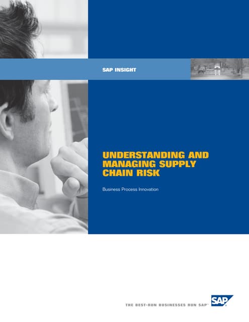 Supply chain risk mitigation strategies | PPTX | Logistics | Business