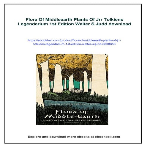 Flora Of Middleearth Plants Of Jrr Tolkiens Legendarium 1st Edition ...