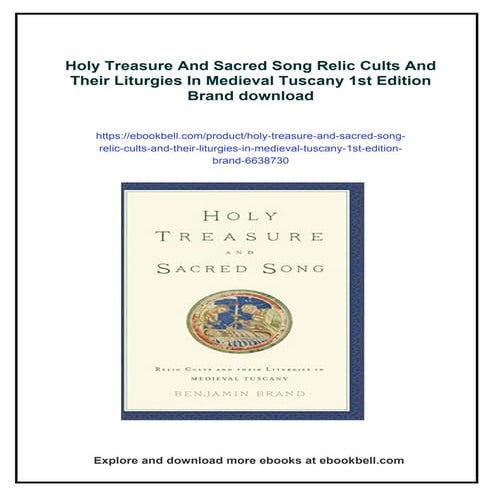 Holy Treasure And Sacred Song Relic Cults And Their Liturgies In ...