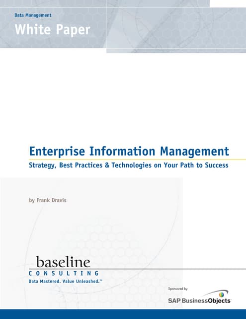Enterprise Information Management | PPT
