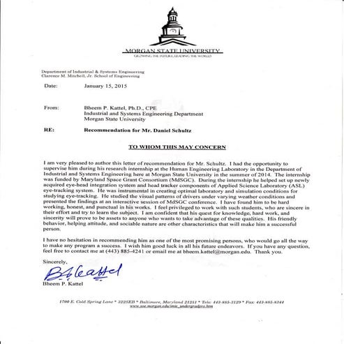 Reference Letter from Prof. Bae | PDF