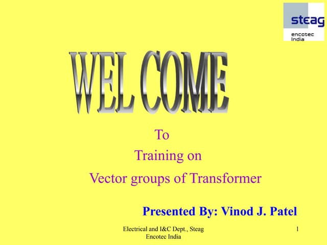 Understanding transformer vector group | PPT