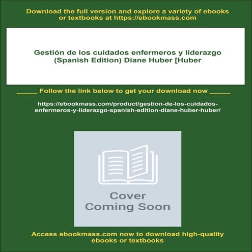 Gestión de los cuidados enfermeros y liderazgo (Spanish Edition) Diane Huber [Huber | PDF