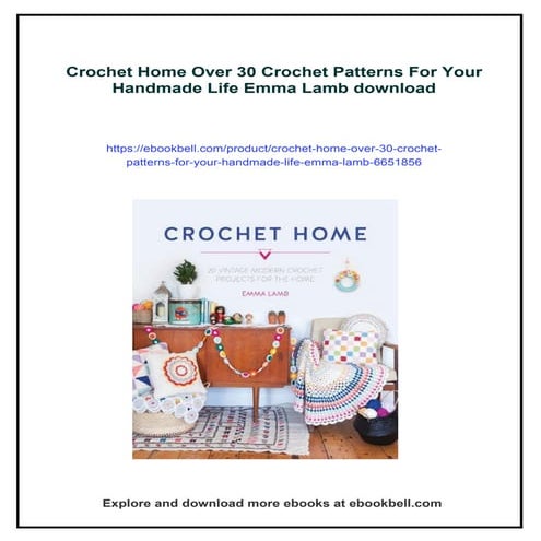 Crochet Home Over 30 Crochet Patterns For Your Handmade Life Emma Lamb ...
