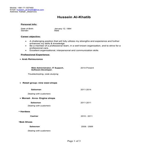 Hussein el khatib | DOC