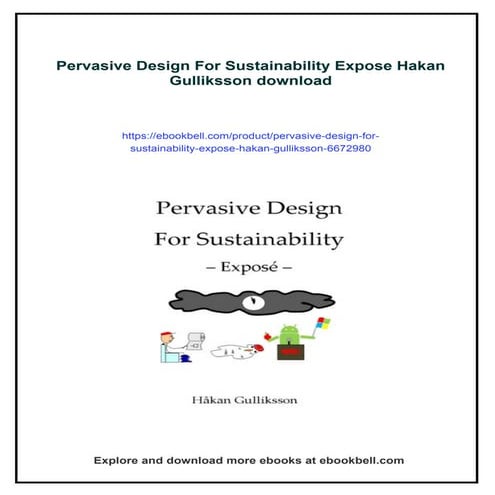 Pervasive Design For Sustainability Expose Hakan Gulliksson | PDF
