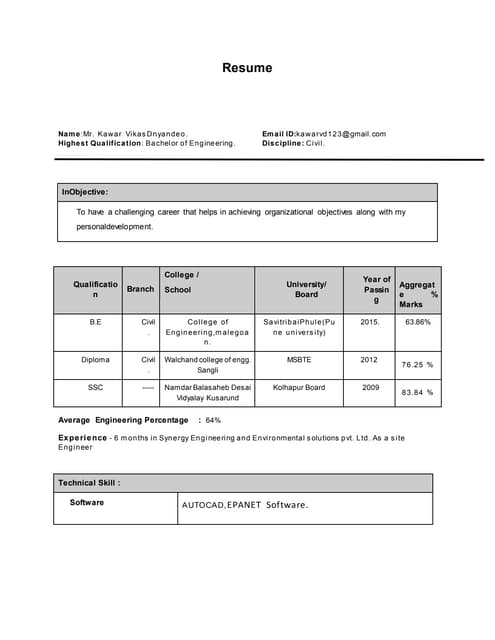 Vignesh resume 2015 .4 (1) | DOC | Technology & Computing