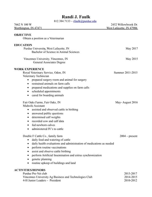 Randi Faulk presentations