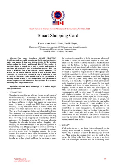 Multipurpose Student Smart Card | PDF