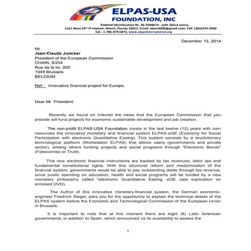 334 letter to european commission, j.c juncker, ingl | PDF