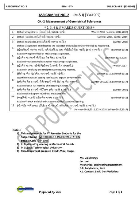 3341905_M & I_ASSIGNMENT_NO_3 | PDF