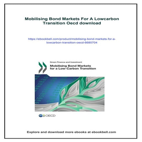 Mobilising Bond Markets For A Lowcarbon Transition Oecd | PDF