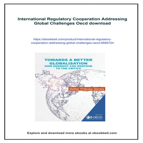 International Regulatory Cooperation Addressing Global Challenges Oecd ...
