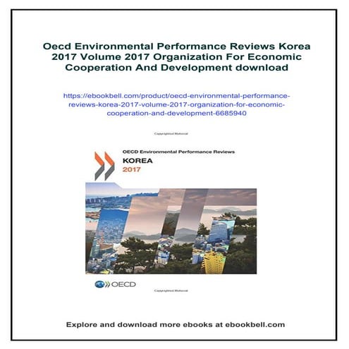 Oecd Environmental Performance Reviews Korea 2017 Volume 2017 Organization For Economic ...