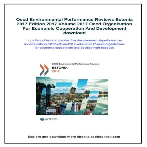Oecd Environmental Performance Reviews Estonia 2017 Edition 2017 Volume ...