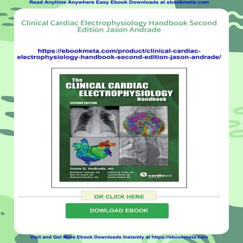 Clinical Cardiac Electrophysiology Handbook Second Edition Jason Andrade | PDF