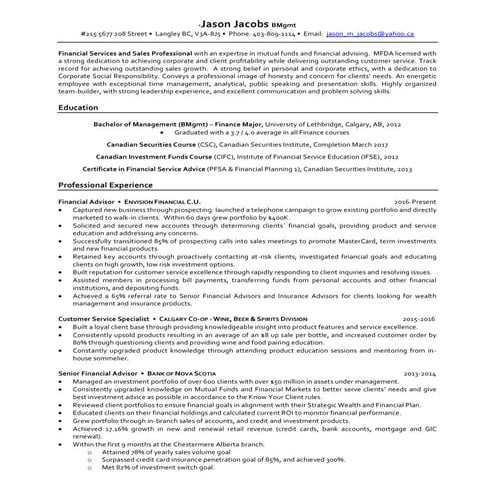 Jason Jacobs Resume 2017 | PDF