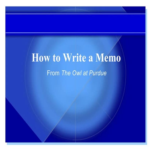 Memo | PPTX