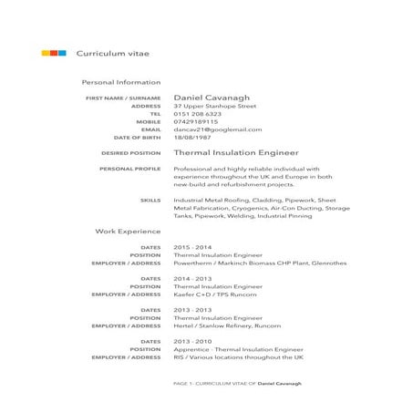 Charles E Rose Resume...updated 5-20-15 | DOCX