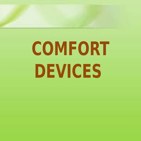 Comfort devices | PPTX