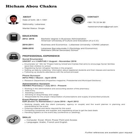 CV-Hicham Abouchakra | PDF