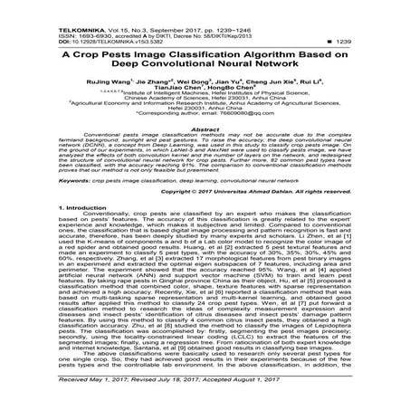 A Crop Pests Image Classification Algorithm Based On Deep Convolutional