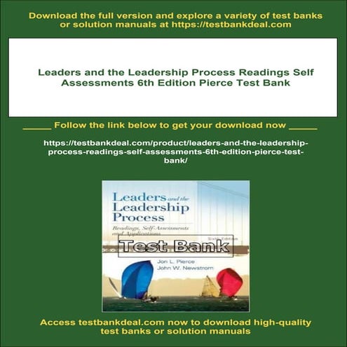 Leaders and the Leadership Process Readings Self Assessments 6th ...