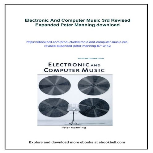 Electronic And Computer Music 3rd Revised Expanded Peter Manning | PDF