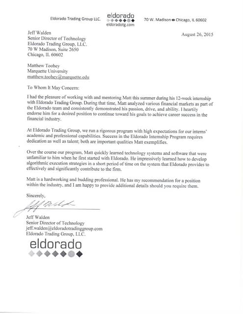 Matthew Toohey, Clerk at Law office of norgle and o'leary