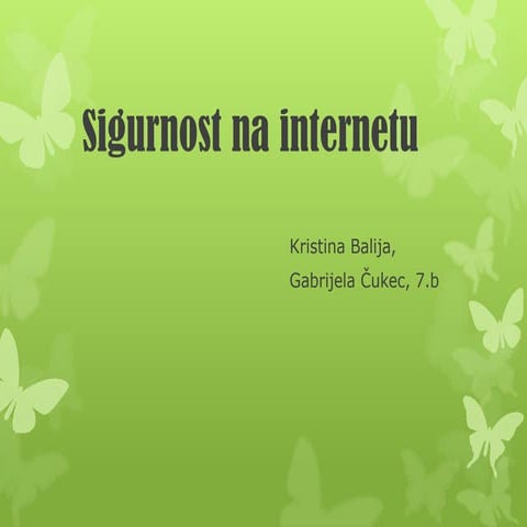336 Sigurnost na internetu | PPT