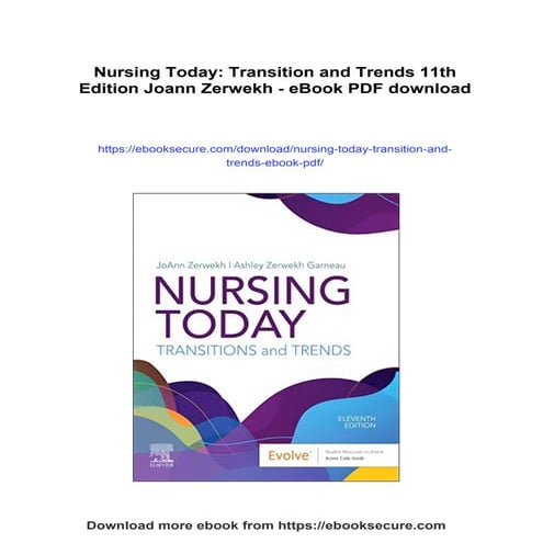 Nursing Today: Transition and Trends 11th Edition Joann Zerwekh - eBook ...