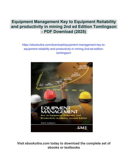 Maintenance Practices for Mining Transport Equipment | PPTX