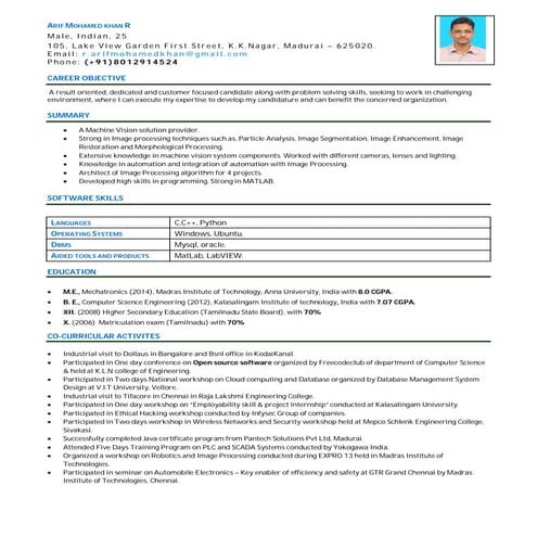 Arif_resume | PDF