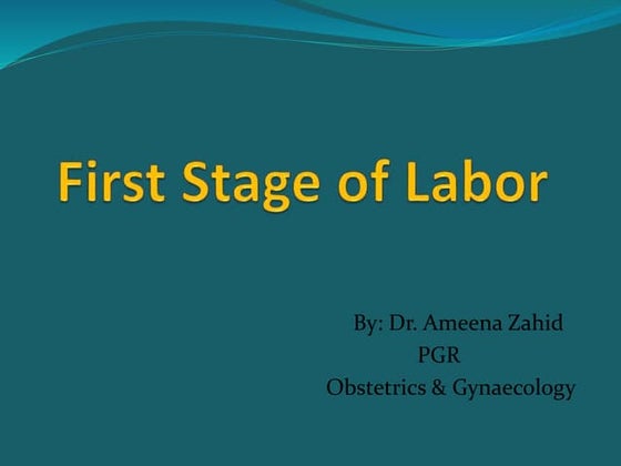 MANAGEMENT OF LABOUR | PPTX