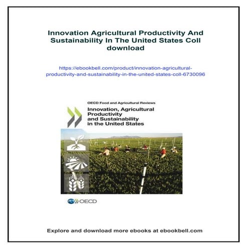 Innovation Agricultural Productivity And Sustainability In The United ...
