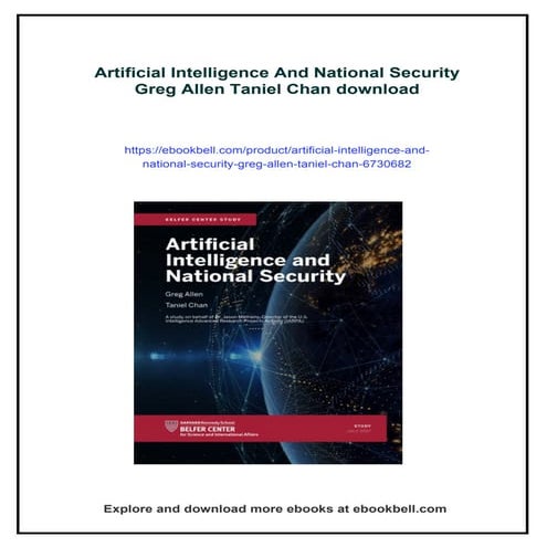 Artificial Intelligence And National Security Greg Allen Taniel Chan | PDF