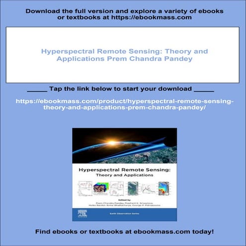 Hyperspectral Remote Sensing: Theory and Applications Prem Chandra Pandey | PDF