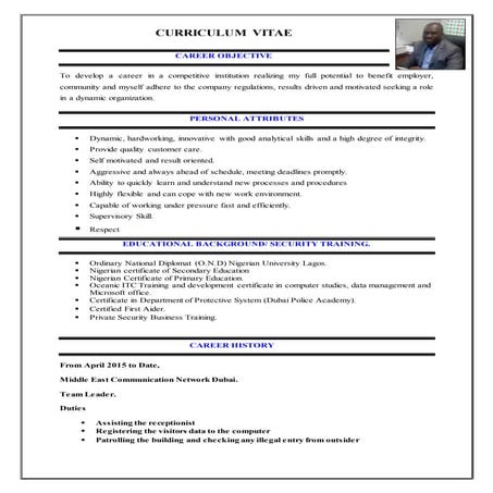 Comic resume | PDF